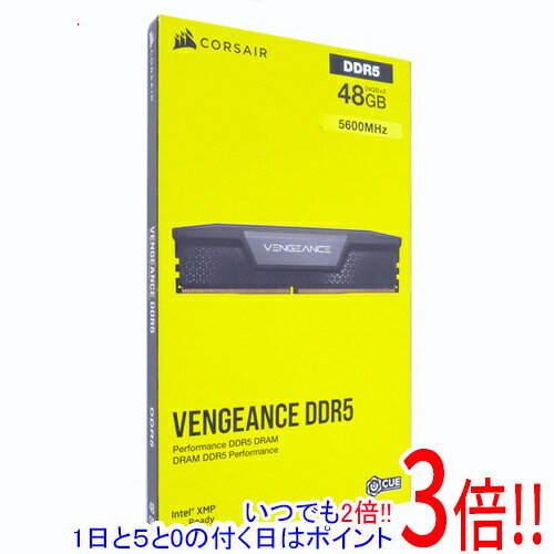 商品名Corsair デスクトップ用 CMK48GX5M2B5600C40 DDR5 PC5-44800 24GB 2枚組商品状態 新品です。 商品名 Corsair■デスクトップ用 CMK48GX5M2B5600C40■DDR5 PC5-...