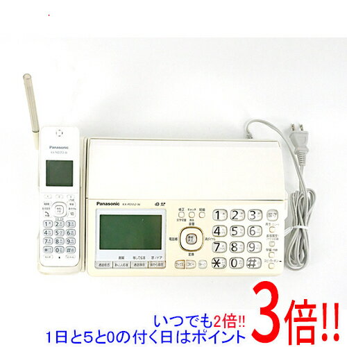 商品名【中古】Panasonic 普通紙ファクス KX-PD552-W 本体のみ 受話子機バッテリーなし 本体いたみ商品状態動作確認済みの中古品です。※受話子機のバッテリーはありません。※本体、受話子機が日焼けしています。※中古品ですので、...
