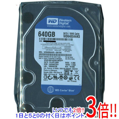 商品名Western Digital製HDD WD6400AAKS 640GB SATA300 7200商品状態 新品です。バルク品。 商品名 Western Digital製HDD 型番 WD6400AAKS 基本仕様 容量 640GB ...