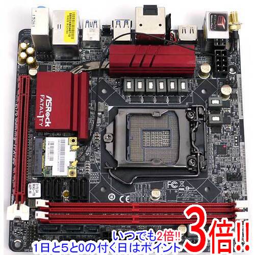 商品名【中古】ASRock製 Mini-ITXマザーボード Fatal1ty Z170 Gaming-ITX/ac商品状態 動作確認済みの中古品です。 ※中古品ですので、傷、汚れ等ある場合がございます。ご理解の上、ご検討お願いします。 商品...