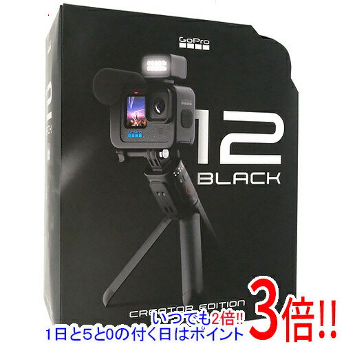 商品名GoPro ウェアラブルカメラ HERO12 BLACK Creator Edition CHDFB-121-JP商品状態 新品です。 商品説明 Vlogや動画コンテンツ制作、ライブストリーミングを簡単に実現するオールインワンのクリエ...