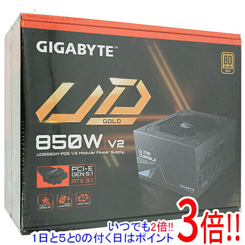 商品名GIGABYTE 電源ユニット UD850GM PG5 V2 GP-UD850GM PG5 V2 850W 黒商品状態 新品。 商品名 電源ユニット 型番 UD850GM PG5 V2 GP-UD850GM PG5 V2 [黒] 仕様...