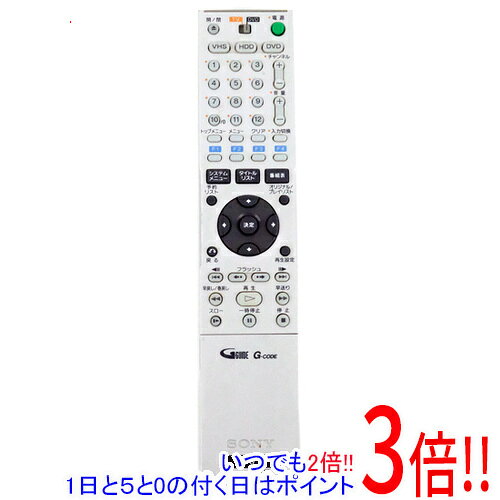 商品名【中古】SONY DVDレコーダー用リモコン RMT-D220J商品状態 動作確認済の中古品です。 ※中古品ですので、傷、汚れ等ある場合がございます。ご理解の上、ご検討お願いします。 商品名 DVDレコーダー用リモコン 型番 RMT-...