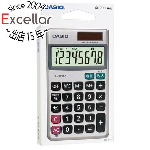 商品名CASIO 電卓 SL-900LA商品状態新品です型番SL-900LA仕様メーカー:カシオ[スペック]桁数 8 桁その他※掲載画像は代表画像です。実際の商品と細部が異なる場合がございますので、商品状態につきましては表記の内容をご確認く...