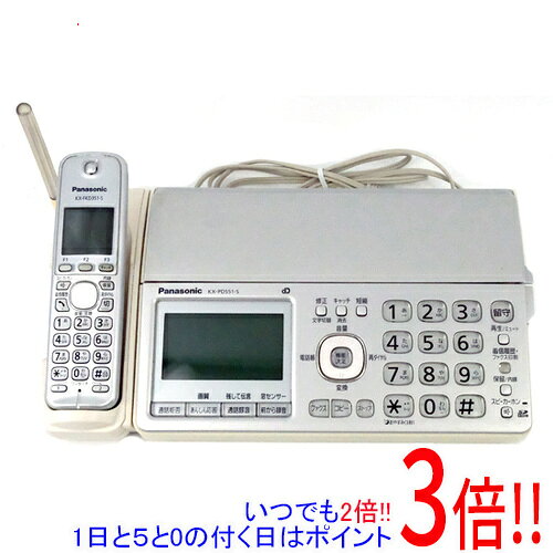 商品名【中古】Panasonic パーソナルファクス 親機のみ KX-PD551-S 本体のみ商品状態動作確認済みの中古品です。※中古品のため、使用感や傷、汚れ等がある場合がございます。商品名パーソナルファクス 親機のみ型番KX-PD551...