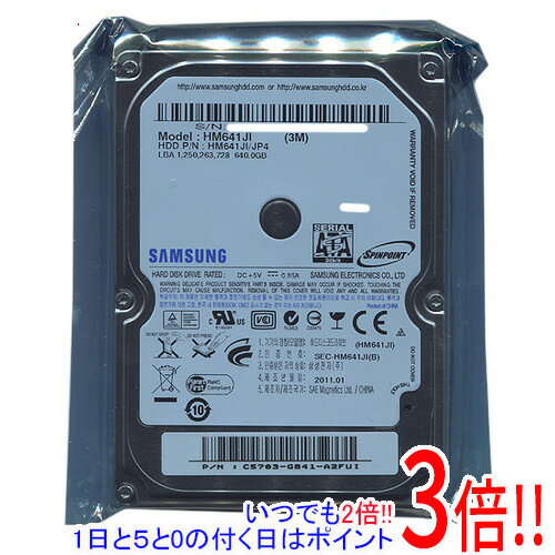 商品名Samsung製 ノート用HDD 2.5inch HM641JI 640GB 9.5mm商品状態 新品 商品名 Samsung製 ノート用HDD 2.5inch★HM641JI★640GB 9.5mm★新品 型番 HM641JI (6...