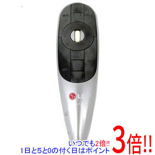 商品名【中古】LGエレクトロニクス マジックリモコン AN-MR400P 本体いたみ商品状態 動作確認済の中古品です。※本体に割れ・キズ・汚れなどの傷みが見られます。※中古品ですので、傷、汚れ等がございます。ご理解の上、ご検討お願いします。...