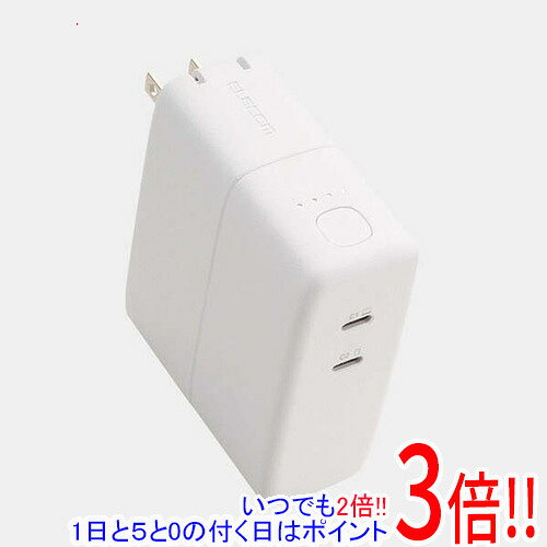商品名ELECOM AC充電器一体モバイルバッテリー DE-AC11-5000WH ホワイト商品状態新品の商品です。商品説明AC充電器としてもモバイルバッテリーとしても使用可能な2in1タイプ！AC最大67Wの高出力だから、外出先での充電は...