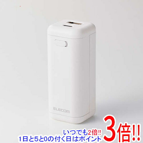 商品名【いつでも2倍！1日と5.0のつく日、18日は3倍！】ELECOM 乾電池式モバイルバッテリー DE-KD06WH ホワイト商品状態 新品 商品説明 万が一の際でも乾電池があればスマートフォンなどを充電できる。単3形アルカリ乾電池(ま...