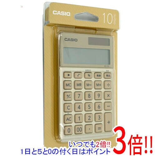 商品名CASIO デザイン電卓 NS-S10-GD ゴールド商品状態新品です型番NS-S10-GD [ゴールド]仕様メーカー:カシオ[スペック]タイプ スタイリッシュ電卓 大判手帳タイプ桁数 10 桁使用電源 太陽電池/ボタン電池(CR20...