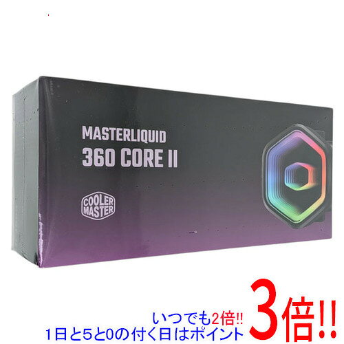 商品名CoolerMaster 水冷CPUクーラー MasterLiquid 360 Core II MLW-D36M-A18PA-R1 ブラック商品状態新品の商品です。型番MLW-D36M-A18PA-R1 [ブラック]仕様[対応ソケット...