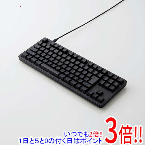 商品名ELECOM 有線メカニカルテンキーレスキーボード TK-MC30UKPBK 静音赤軸 ブラック商品状態 新品 商品説明 ミニマルなデザインと軽やかな打ち心地を両立したメカニカルキーボード“Leggero(レジェロ)”シリーズ。圧倒的...