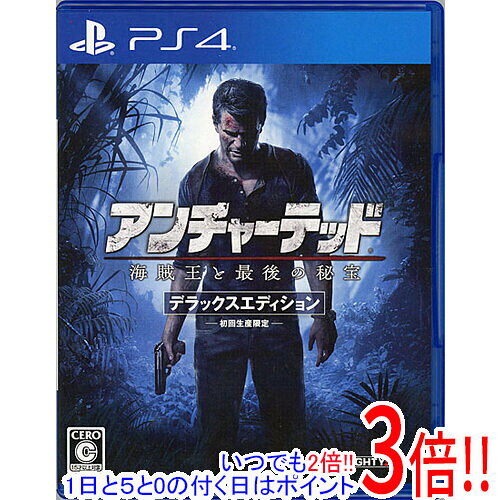 商品名【中古】アンチャーテッド 海賊王と最後の秘宝デラックスED PS4 説明書なし商品状態開封済みの中古品です。☆ケース付き！※説明書はありません。※早期購入特典コード、ダウンロードコンテンツトリプルパックは付属しない場合があります。また...