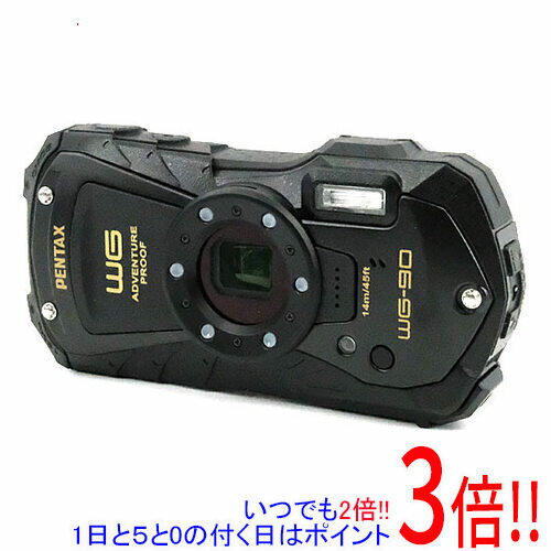 商品名【中古】PENTAX 防水デジタルカメラ WG-90 ブラック/1600万画素 元箱あり商品状態動作確認済みの中古品です。※中古品のため、使用感や傷、汚れ等がある場合がございます。商品説明防じん防滴、耐衝撃、耐寒性能を備えたタフネスボ...