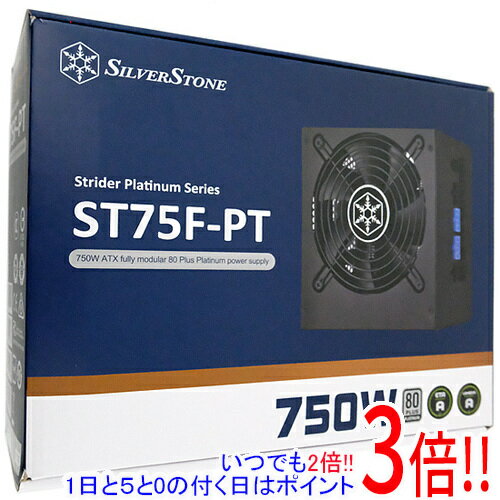 商品名SILVERSTONE PC電源 SST-ST75F-PT-Rev 750W ブラック商品状態新品の商品です。商品説明奥行140mmというコンパクト設計によって簡単に取り付け可能80 PLUS Platinum認証の高効率100%モジ...