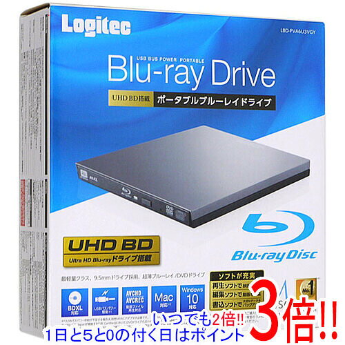 商品名【中古】Logitec ポータブルBlu-rayドライブ LBD-PVA6U3VGY 元箱あり商品状態動作確認済みの中古品です。※中古品のため、使用感や傷、汚れ等がある場合がございます。型番LBD-PVA6U3VGY [グレー]仕様[...