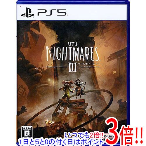 商品名【中古】リトルナイトメア3 PS5商品状態開封済みの中古品です。☆ケース付き！※本商品は、製品の性質上、返品はお受けできませんのでご了承ください。仕様ジャンル サスペンスアドベンチャーCERO 「D」17歳以上対象プレイ人数 1人オン...
