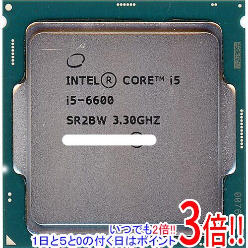 商品名【中古】Core i5 6600 3.3GHz LGA1151 SR2BW商品状態動作確認済みの中古品です。※中古品のため、使用感や傷、汚れ等がある場合がございます。仕様プロセッサ名：Core i5 6600/(Skylake)世代・...