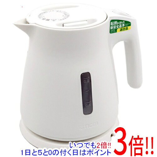商品名【延長保証対応!!】TIGER 電気ケトル QUICK＆SAFE+ 0.8L PCS-A080-W ホワイト商品状態新品の商品です。型番PCS-A080-W [ホワイト]仕様[基本仕様]タイプ 電気ケトル容量 0.8 L材質 樹脂・プ...