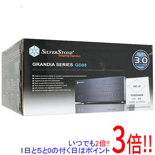 商品名SILVERSTONE PCケース SST-GD08B商品状態新品の商品です。型番SST-GD08B仕様[基本スペック]電源規格 Standard PS2(ATX)拡張スロット 7+1ドライブベイ 外部5.25インチ x 2(光学式ド...