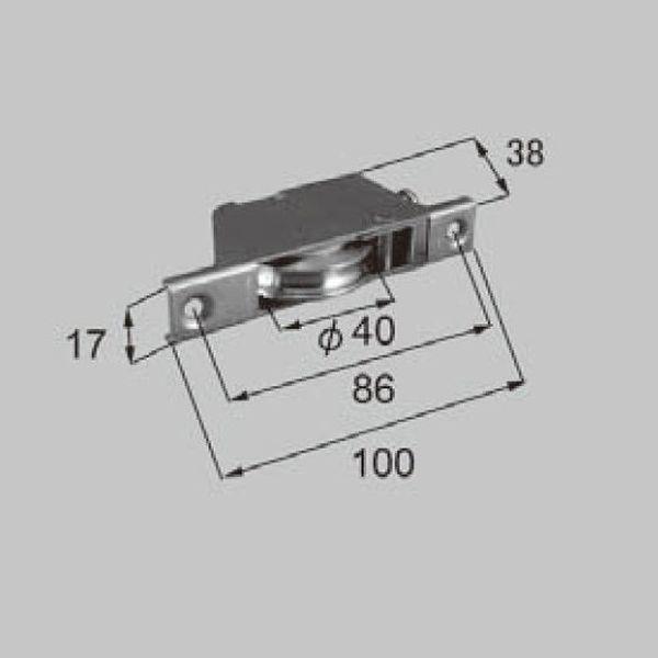 分類：引戸 部品番号：A01614 梱包入数：バラ1個 部品名：調整戸車 発注番号：C8A01614 仕様商品名：紫峰・翠峰・飛鶴 色記号と部品色：備考： 車：金属製