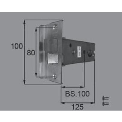 部品名 : 勝手口用箱錠 商品コード ：D1X85 色 : シルバー 内容物 : ((1 個)、箱錠1 個、取付ねじ( 皿小4 × 12)2 本、ストライク含まず 現物表示:SHOWA・IS・Y03、適用商品コード:D1B90( 勝手口ドア...
