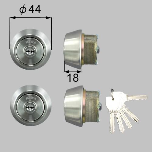 送料無料 LIXIL リクシル トステム ドア錠 取替用シリンダーセット 部品名 : ドア錠セット 美和ロック URタイプ 2ロック用 （MIWA URシリンダ−） 商品コード : DCZZ0005 色 : シルバー 内容物 : 本体×2、...