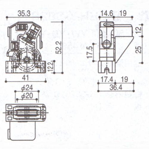 YKK 浴室 浴室ドア用部品 戸車 品番:HH−K-39718 材質：ポリアセタール他 適用商品：サニセーフ引戸II C・Sタイプ 梱包内容：1個 備考：戸先框用 管理ナンバー YKB09060