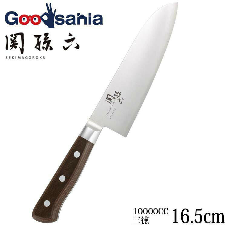 本体サイズ(約)約29.2×4.8×17cm本体重量(約)168g素材・材質刀身:ステンレスクラッド複合材(切り刃:特殊炭素鋼、側金:ステンレススチール、刃付け形状:両刃)柄:積層強化木 原産国日本商品説明【鋭い切れ味の三徳包丁】・165m...
