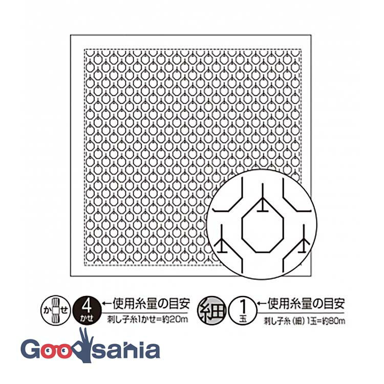 本体サイズ(約)約34cm×34cm本体重量(約)-素材・材質綿100%原産国日本商品説明・あらかじめ一目刺し用の図案がプリントされた晒木綿と、作り方の説明書がセットになった花ふきんの布パックです。・布に図案がプリントされているため、線に沿...