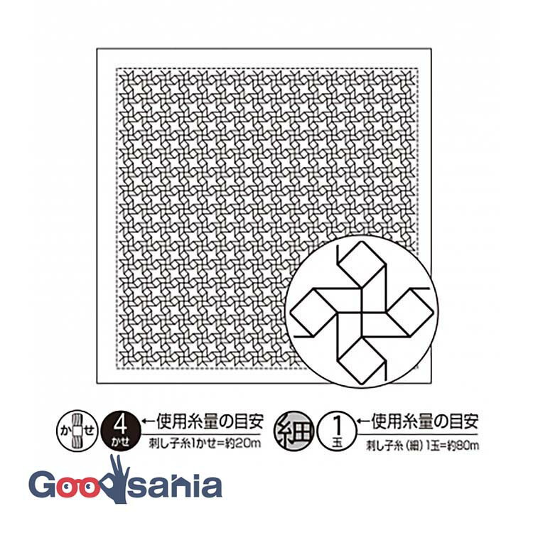 本体サイズ(約)約34cm×34cm本体重量(約)-素材・材質綿100%原産国日本商品説明・あらかじめ一目刺し用の図案がプリントされた晒木綿と、作り方の説明書がセットになった花ふきんの布パックです。・布に図案がプリントされているため、線に沿...