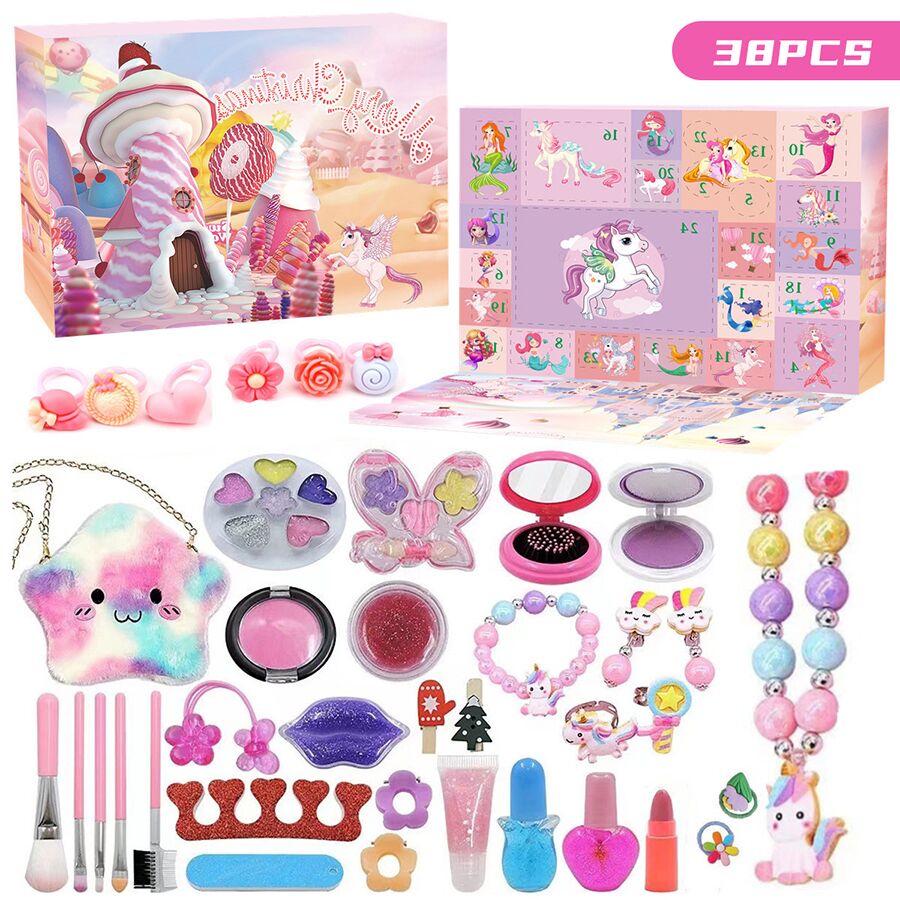 【開けるたびにワクワクのサプライズジュエリーセット】 — このセットには、カラフルでキュートなネックレスとリングがランダムに入っています。どんなデザインのアクセサリーが出てくるかはお楽しみ！小さな女の子たちにぴったりのサプライズジュエリーで...