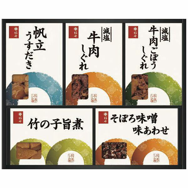 ポイント「柿安」独自の技と工夫を凝らし、伝統ある製法で丹精込めて炊き上げました。※写真はイメージです。内容・デザイン等変更になる場合があります。予めご了承ください。箱サイズ31.3×3.2×25.3cm現品サイズ・内容減塩牛肉しぐれ50g・...
