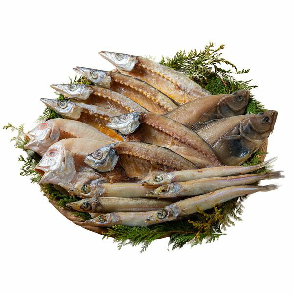 ポイント山陰沖の新鮮な魚の干物詰合せです。「あじ」など、人気の高い魚をご準備致しました。焼くとふっくらほくほく、山陰名物の干物を、この機会にぜひご賞味ください！※写真はイメージです。内容・デザイン等変更になる場合があります。予めご了承くださ...