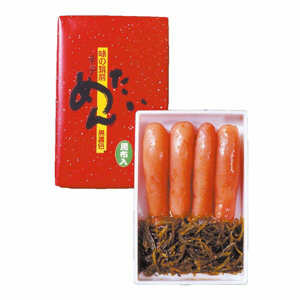 ポイント昆布に携わること三十余年の社長が、創意工夫を凝らし誕生させた昆布が主役の辛子明太子、『味の筑前 昆布漬辛子明太子（無着色）』。幾重にも選別したたらこを、北海道産昆布の旨味を存分に引き出した調味液にじっくり漬け込み熟成させることによっ...