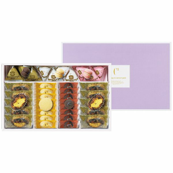 ポイントチーズ・カカオ・コーヒーのお菓子を、一箱でたのしめるアソートです。側面の花柄パターンがワンポイントのおしゃれなパッケージでもらった人がハッピーになる、贈りものにぴったりのひと箱です。※写真はイメージです。内容・デザイン等変更になる場...
