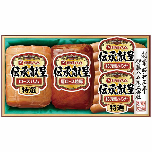 ポイント守り伝えられた伝統の技を用い、丹念に造り上げたギフトセットです。※写真はイメージです。内容・デザイン等変更になる場合があります。予めご了承ください。箱サイズ29×6.7×16cm現品サイズ・内容特選ロースハム320g・肩ロース焼豚1...