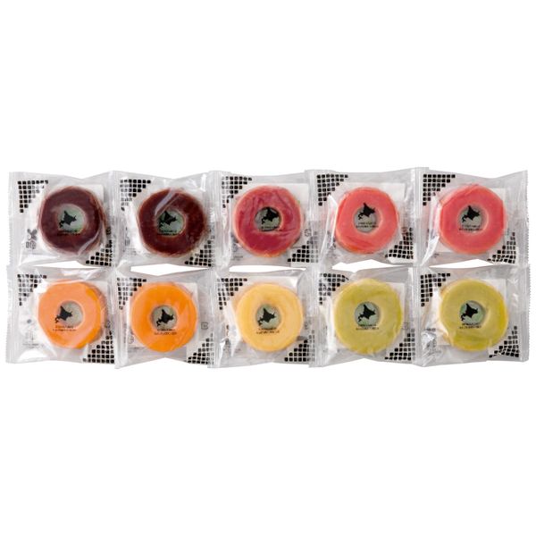 ポイント和菓子職人が考案した、餡でコーティングしたバウムクーヘンです。ミニサイズのバウムにさまざまなフルーツを使用した餡をたっぷりとかけました。見た目もカラフルな和洋スイーツです。※写真はイメージです。内容・デザイン等変更になる場合がありま...