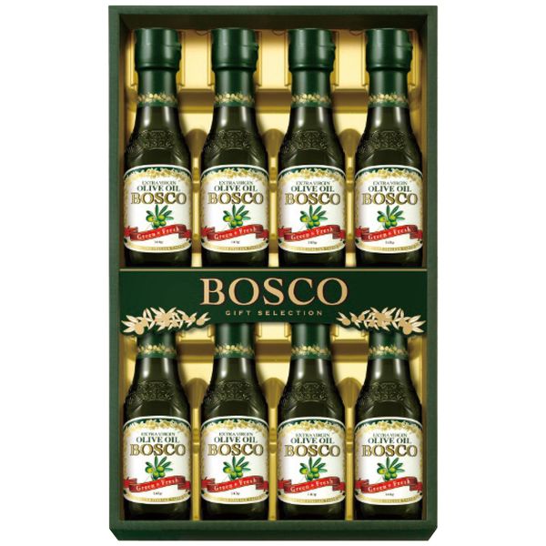 ポイント早摘みグリーンオリーブがくれる、本当の贅沢。豊かな香りと味わいを詰め合わせたBOSCOギフト※写真はイメージです。内容・デザイン等変更になる場合があります。予めご了承ください。箱サイズ22.8×6×37.3cm現品サイズ・内容ボスコ...