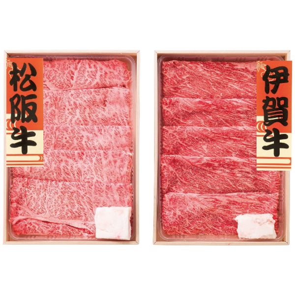 ポイント「肉の芸術品 松阪牛」&「肉の横綱 伊賀牛」。最高級のブランド牛として知られる松阪牛と、古来から地元の人に愛され、育まれてきた伊賀牛は、ともに三重県が世界に誇る2大銘柄牛。長い間、愛情たっぷりに育てられた松阪牛と伊賀牛は、ともに雌牛...