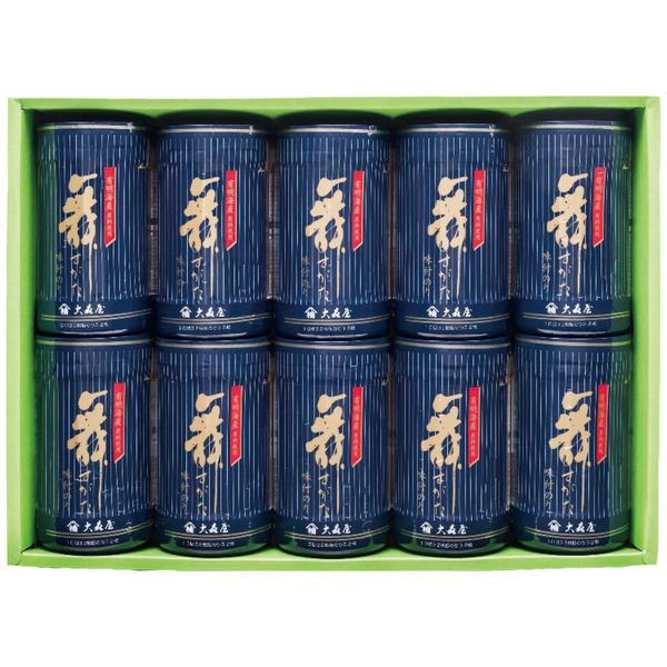 ポイント有明海産原料を使用した、風味と口溶けの良い味付のりの詰合せ。保存に便利な卓上タイプです。※写真はイメージです。内容・デザイン等変更になる場合があります。予めご了承ください。箱サイズ40.7×8.1×30.4cm現品サイズ・内容味付の...