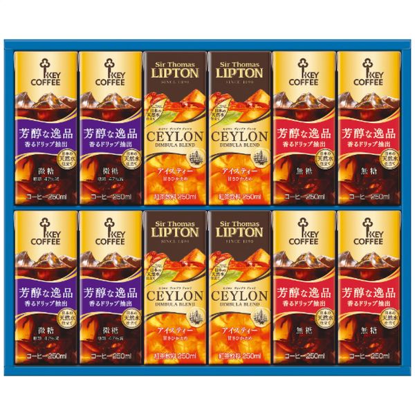ポイント天然水で仕上げた、アイスコーヒーとアイスティーを詰め合わせました。※写真はイメージです。内容・デザイン等変更になる場合があります。予めご了承ください。箱サイズ35.8×5×29.3cm現品サイズ・内容キーコーヒーアイスコーヒー(無糖...