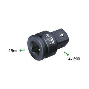 適合19mm→25.4mm　全長：63mm【JTC】変換アダプター JTC640608 ソケット【注意事項】北海道、沖縄、離島は別途送料が必要になる場合がございます。複数店舗で販売中のためご注文後に欠品となる可能性がございます。その際は別途...