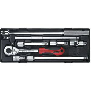 詳細情報エクステンション：50・75・125・250mm　ユニバーサルジョイント　スピンナーハンドル：全長380mm　スライディングバー　ラチェット：12.7mmグリップ付き【JTC】12.7mm　8PCS　アクセサリーセット JTCK40...