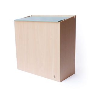 サイズ約 幅30×奥行14.5×高さ30（cm）材質シナ合板、MDF、天然木容量約8L備考　【カラー】ペールブルーグリーン　【生産国】日本製【SLIM DUST YK19-101 商品一覧】BR/BKN/CPKN/GBRN/IVN/PBGN...