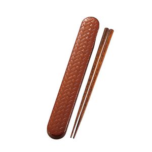 サイズ【ケース】約 幅19.5×奥行2.7×高さ1.3（cm）【箸】約 18cm材質【ケース】耐熱ABS、【箸】天然木備考　【カラー】春慶　【生産国】日本　■■その他■■食洗機可【箸＆箸箱セット スライド式 箸 箸箱 商品一覧】HAKOYA...