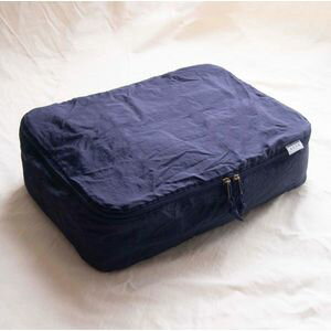 サイズ約 幅40×奥行30×高さ12（cm）折りたたみ時：約 幅15×奥行13(cm）材質表生地：ナイロン100％容量約 14L備考　【カラー】ネイビー　【生産国】中国製【関連商品】NOOK オーガナイザー Lサイズ ネイビーNOOK オー...