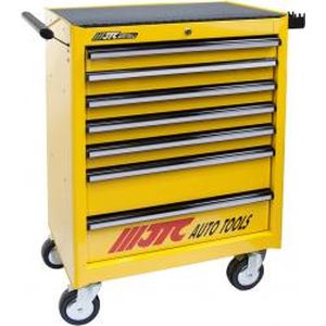 商品説明前段ベアリング4輪自在キャスター重量：66kgH1000×W691×D459mm工具箱のみ【JTC】7段工具箱(黄色)　JTC3931YL詳細【注意事項】北海道、沖縄、離島は別途送料が必要になる場合がございます。複数店舗で販売中のた...