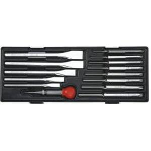 商品説明オートポンチ適合ポンチサイズ：1.6・2.3・3.2・4.0・4.8・5.5・6.4・8.0mm　チゼルサイズ：10×140L・12×150L・16×170L・19×200L・22×200L【JTC】ポンチタガネ　14pcsセット　...