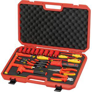商品説明国際規格IEC60900:2004規格に適合差込：12.7mm 25PCS（専用ケース入り）※本製品を使用する箇所がAC1000V以下である事を確認してからご使用ください。セット内容 ・ラチェットレンチ・エクステンションバー・ソケッ...
